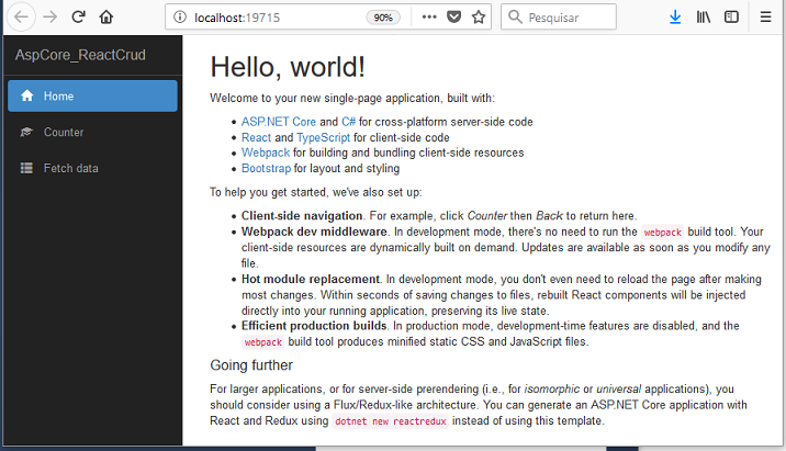 Asp Core Crud Usando React Js E Entity Framework Core I
