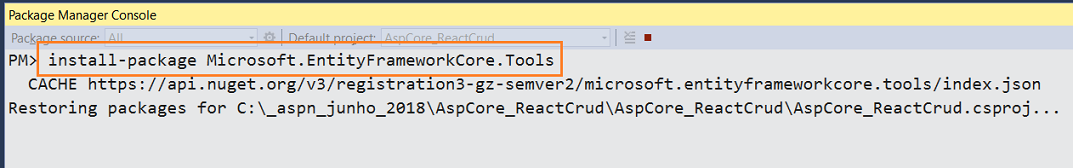 Asp Core Crud Usando React Js E Entity Framework