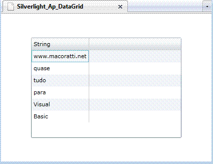 SilverLight 4 - Apresentando o DataGrid