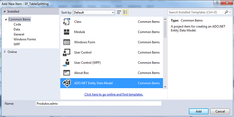 Entity Framework - Table Splitting com Code First