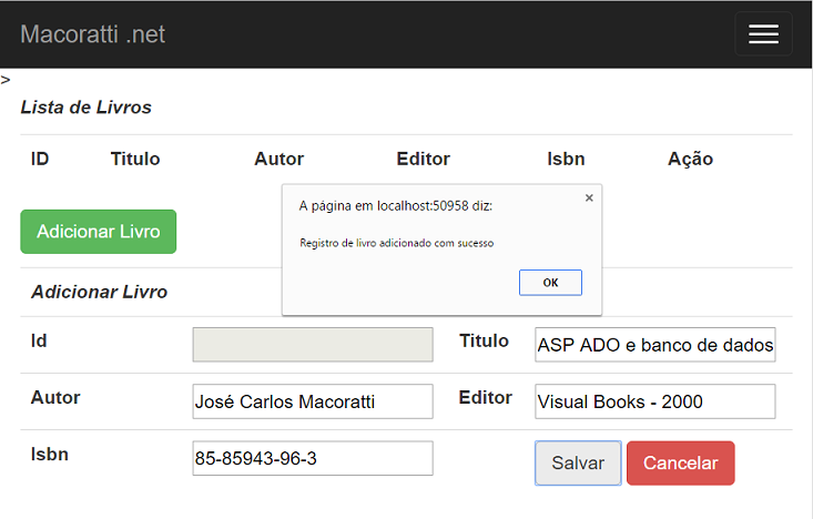 Asp Net Mvc Crud Com Entity Framework Usando Serviços Angularjs Ii