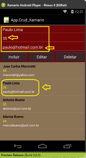 Xamarin Android Crud Básico Com Sqlite Ii