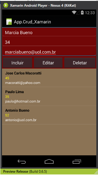 Xamarin Android Crud Básico Com Sqlite Ii
