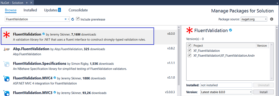 Xamarin Forms Validando Dados Com Fluent Validation