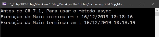 C Usando Async Main