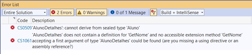 C# - Classes seladas