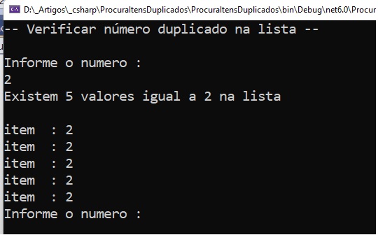 C# - Encontrar itens duplicados em uma lista