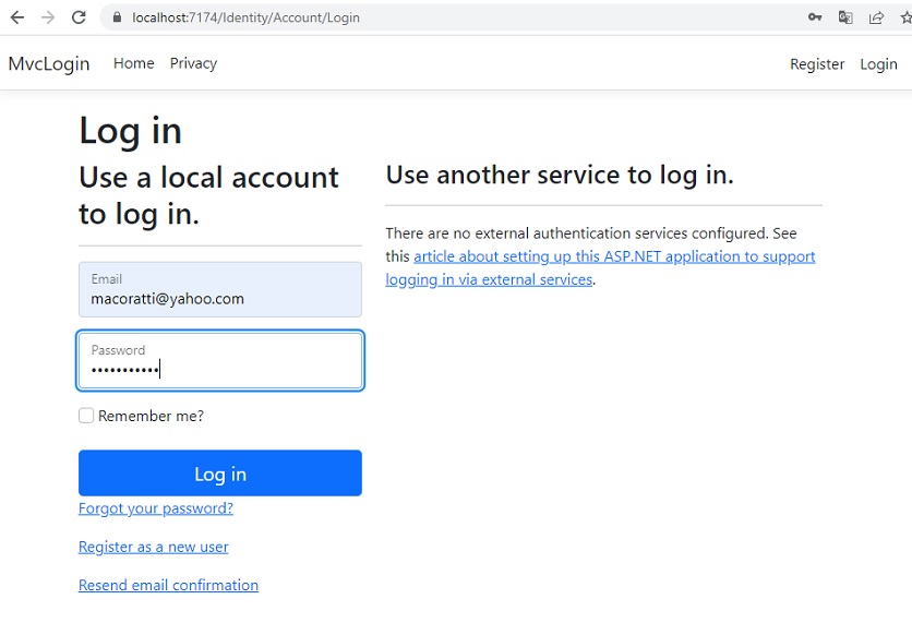 ASP .NET Core : Customizando o Login