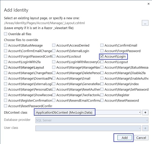 ASP .NET Core : Customizando o Login
