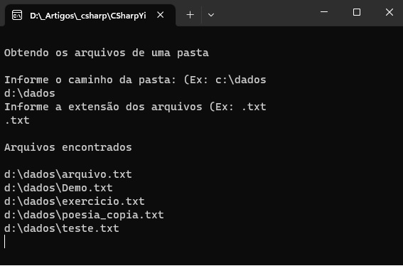 C# - Usando yield return