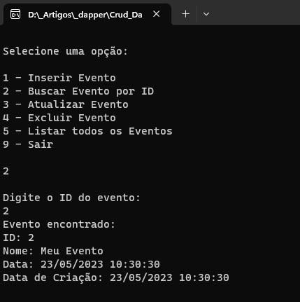 .NET - Usando Dapper Contrib