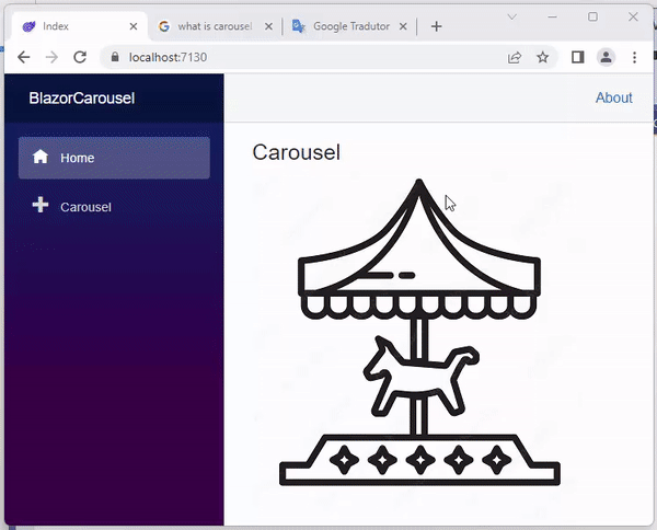 Blazor Wasm - Criando um Carousel