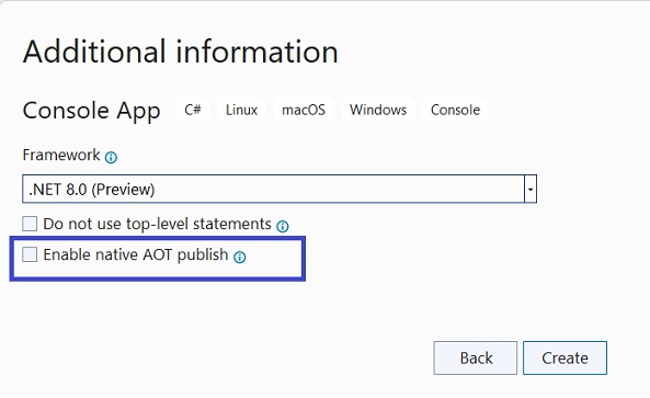 .NET 8 - AOT Compilation