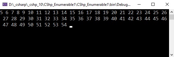 C# - Apresentando Enumerable.Range