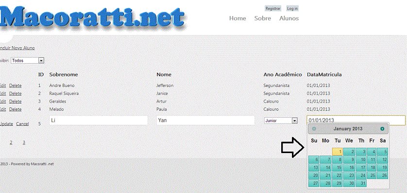 ASP .NET - Model Binding com Web Forms - Usando jQuery - IV